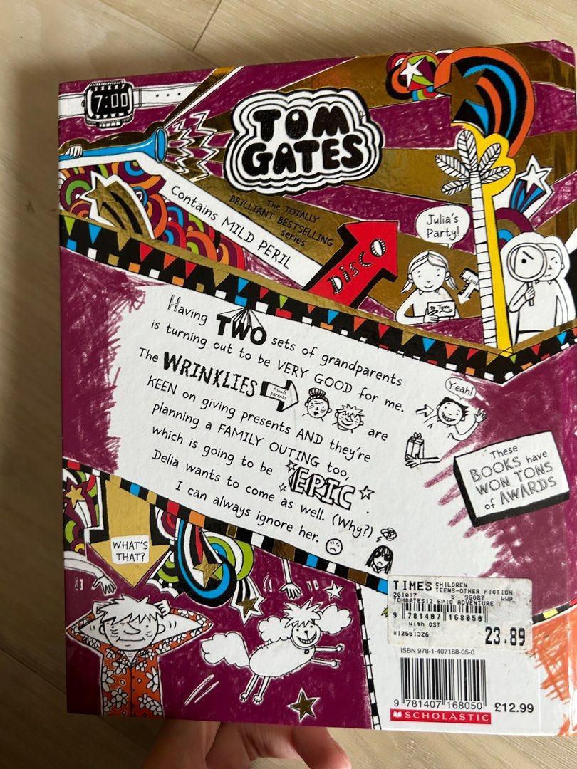 Tom Gates, Epic Adventure book, Liz Pichen, Hobbies & Toys, Books ...