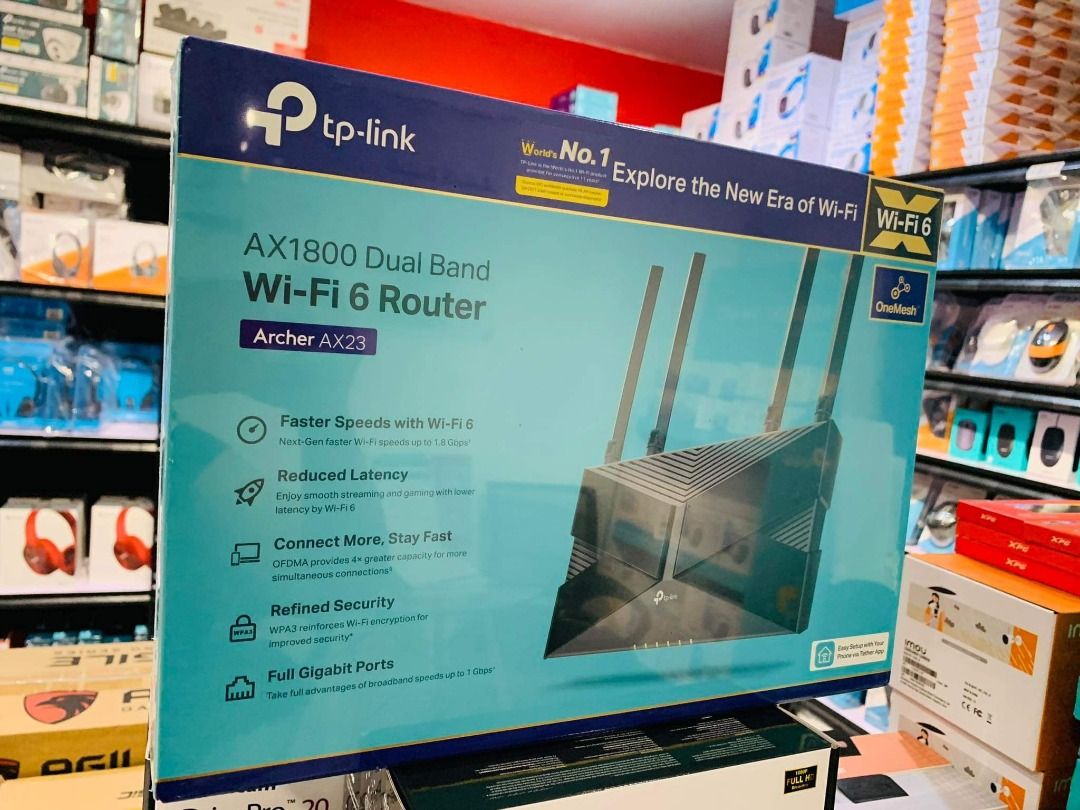TP-Link Archer AX23 AX1800 One Mesh WiFi 6 Dual Band Router, Computers ...
