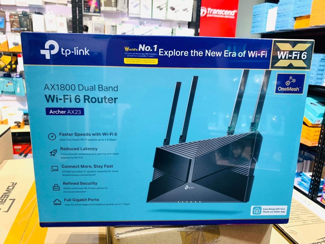 TP-Link Archer AX23 AX1800 One Mesh WiFi 6 Dual Band Router, Computers ...