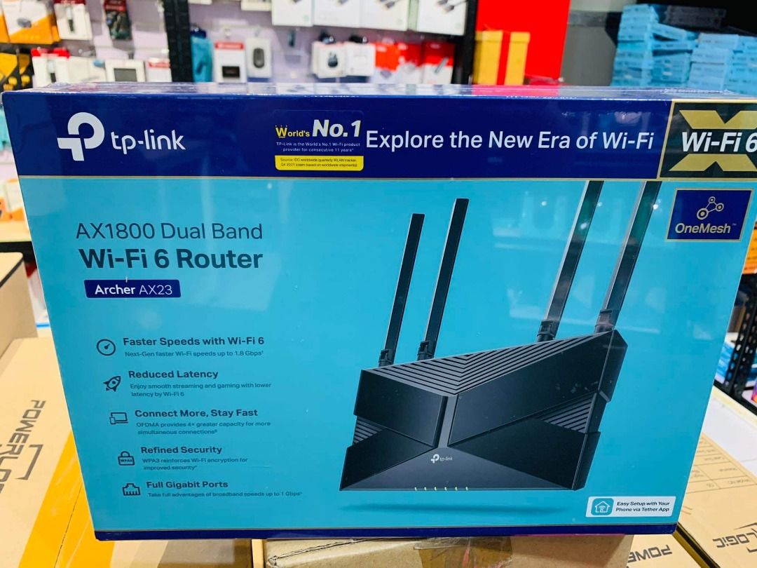 TP-Link Archer AX23 AX1800 One Mesh WiFi 6 Dual Band Router, Computers ...