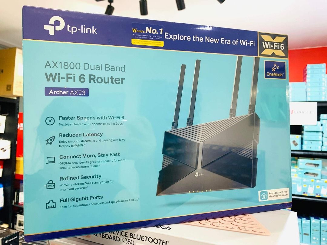 TP-Link Archer AX23 AX1800 One Mesh WiFi 6 Dual Band Router, Computers ...
