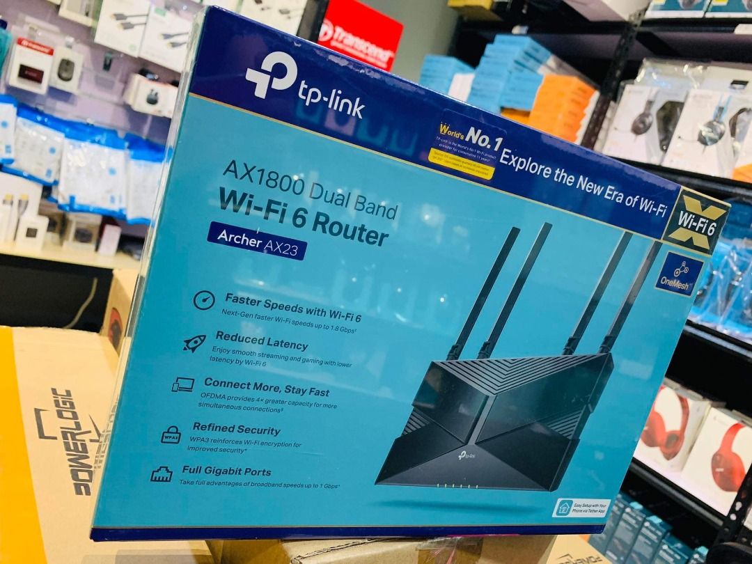 TP-Link Archer AX23 AX1800 One Mesh WiFi 6 Dual Band Router, Computers ...