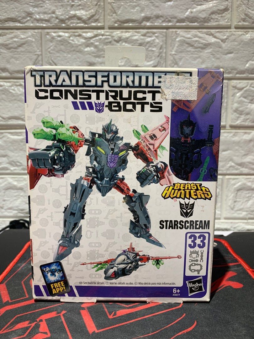 Transformers Construct Bots Beast Hunters Starscream, Hobbies & Toys, Toys & Games on Carousell