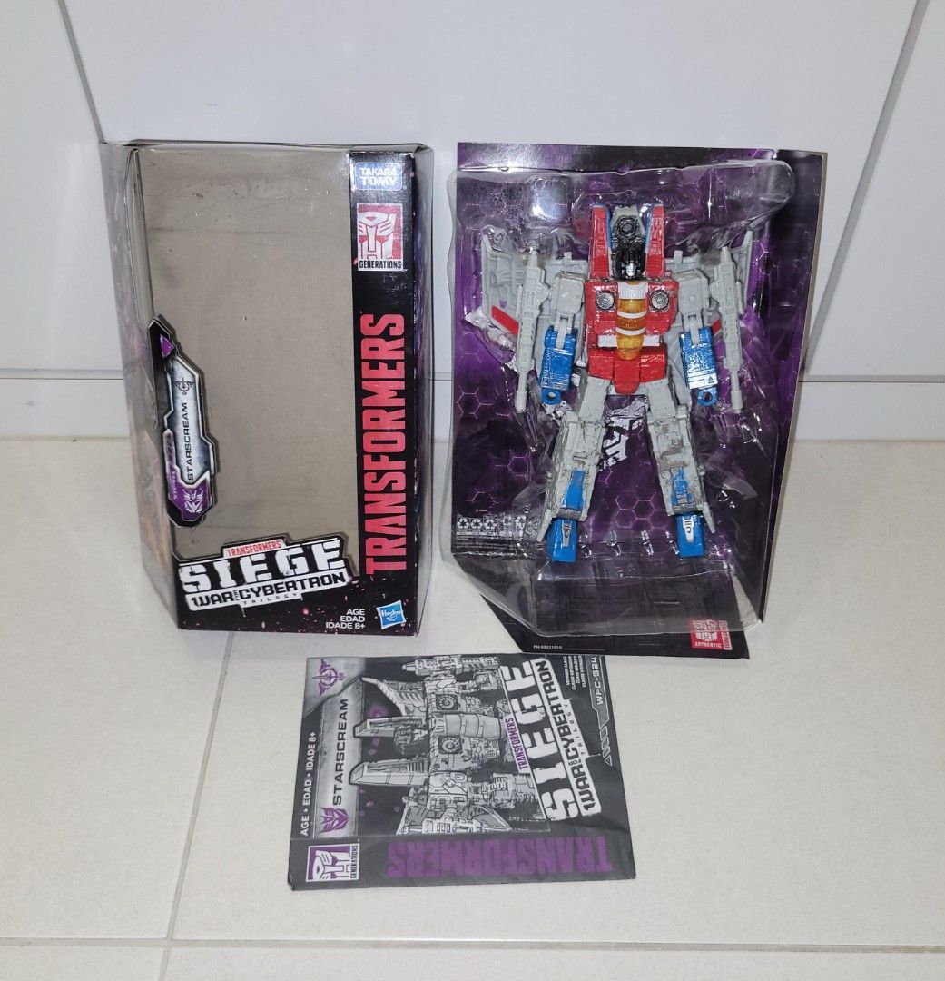 Transformers Siege war for cybertron cybertronian Starscream WFC-S24 ...