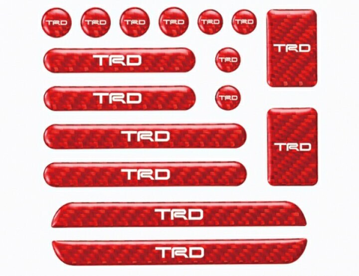 日本直送TRD sticker, 汽車配件, 車牌 - Carousell