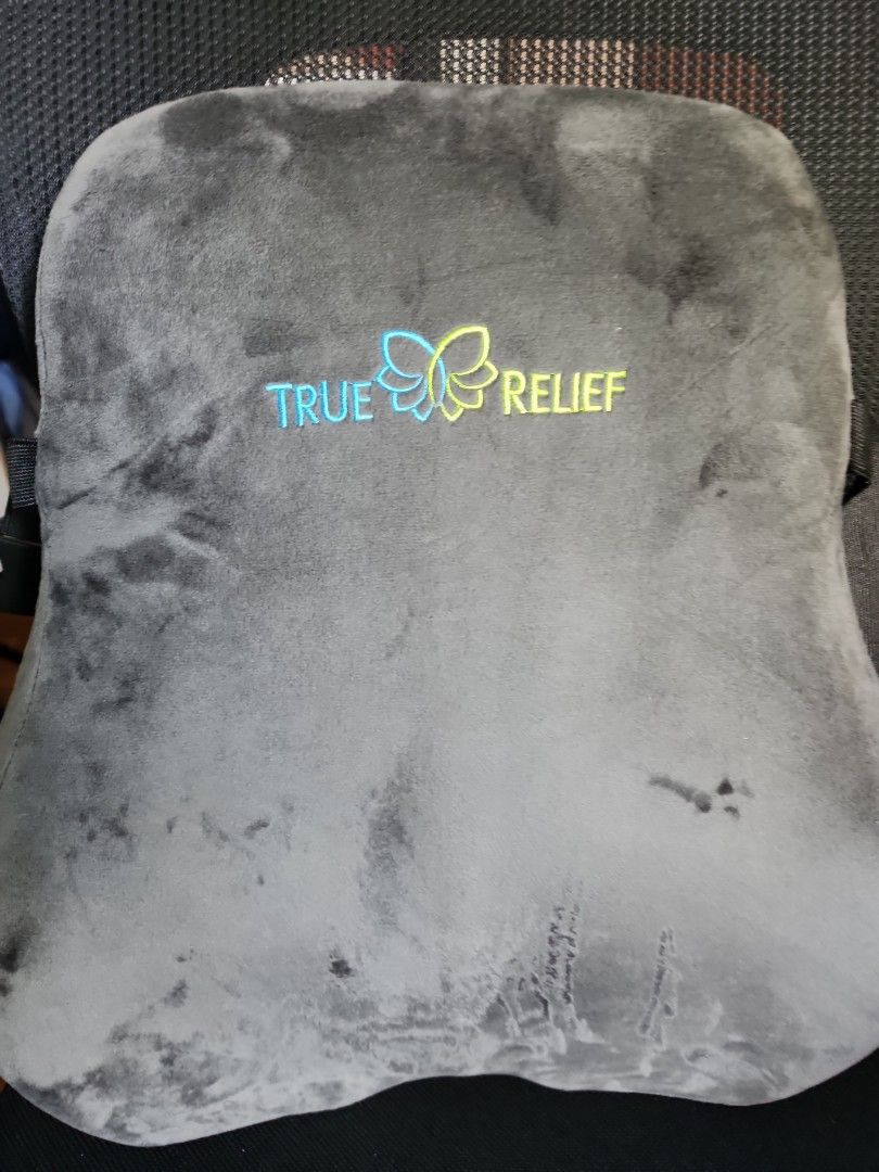 True Relief Back Cushion Lumbar Support, Furniture & Home Living ...