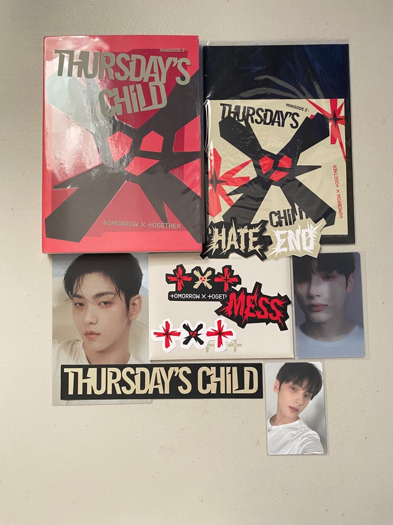 TXT Unsealed Thursday’s Child End Version Album with Full Inclusions on ...