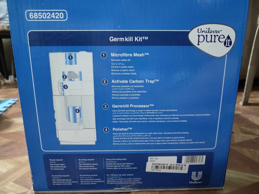 Unilever Pureit Classic 9L Water Purifier, TV & Home Appliances ...