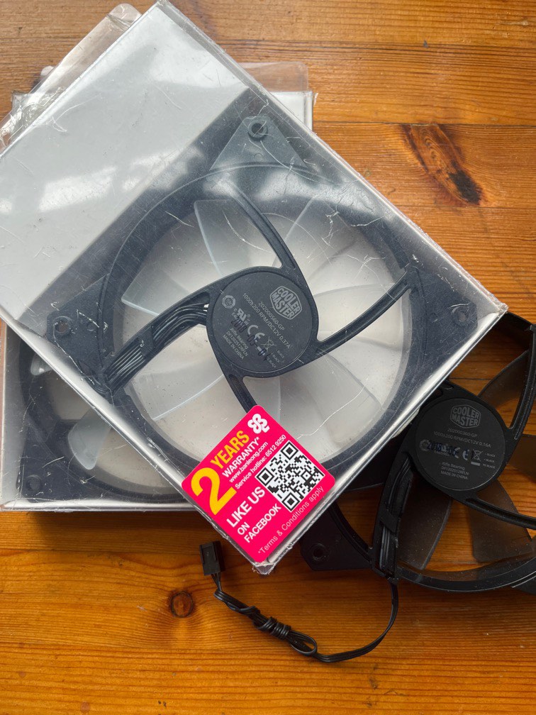 Unused RGB Coolermaster 120mm fans, Computers & Tech, Parts ...