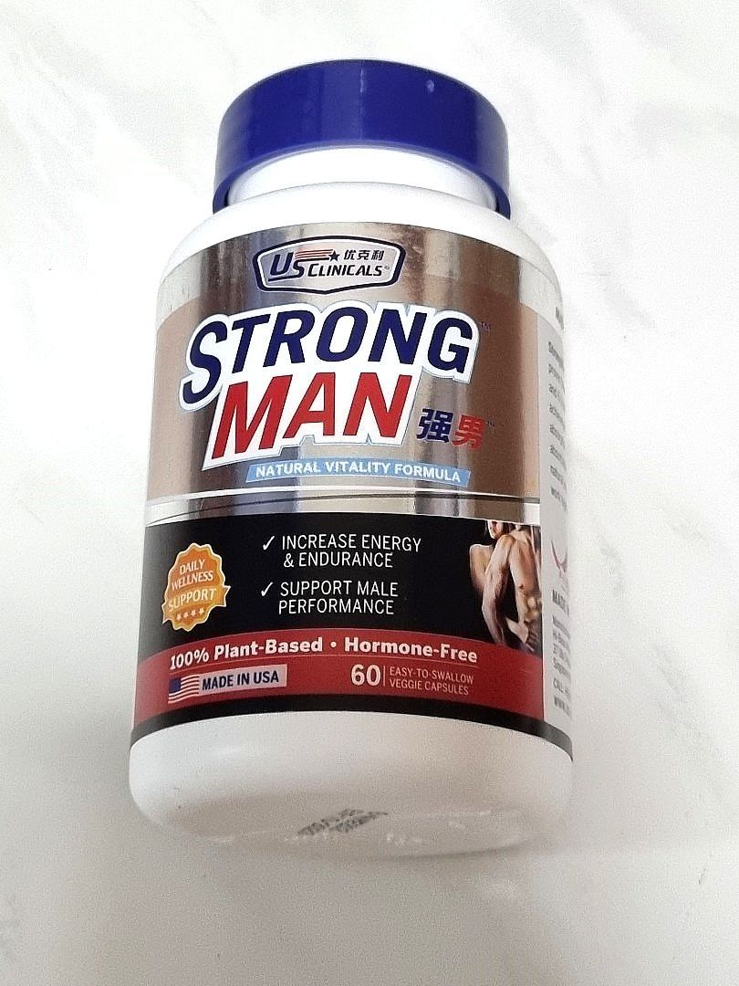50% off! US Clinicals StrongMan 60s worth S$69.60, Health & Nutrition ...