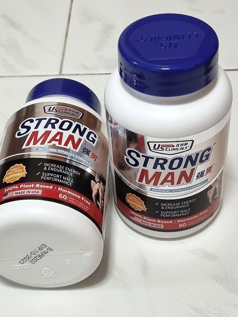 50% off! US Clinicals StrongMan 60s worth S$69.60, Health & Nutrition ...