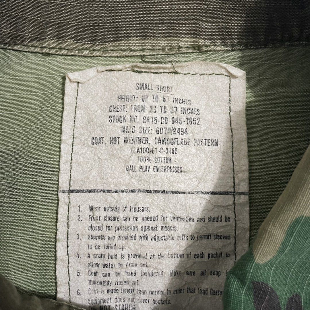 USMC ERDL CAMOUFLAGE / ARMY JACKET on Carousell