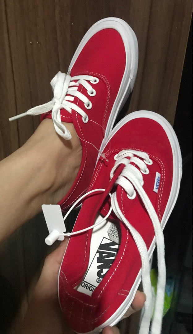 vans vault og authentic LX red chili v2 size 5.5 women 22cm size 4 sa ...