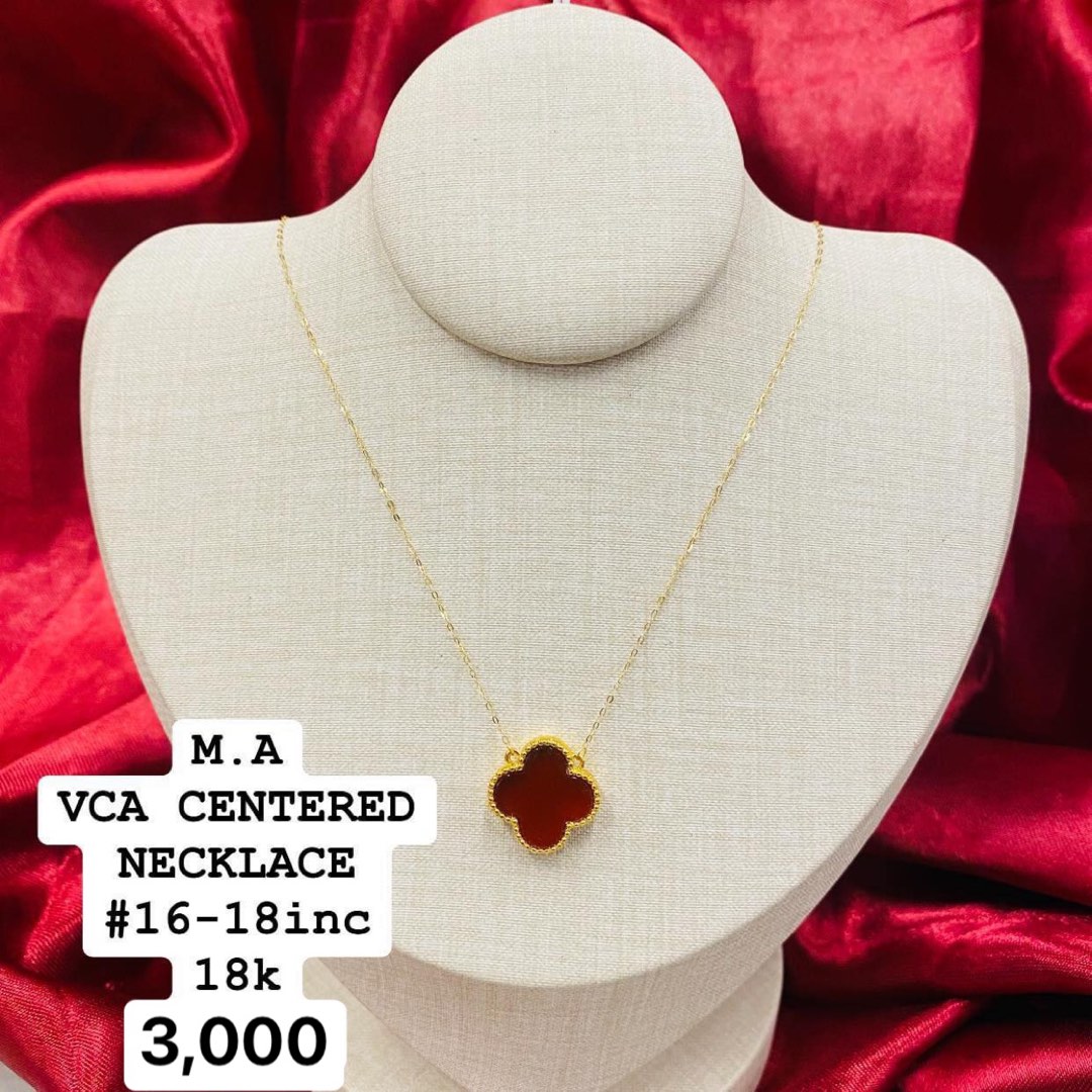 VCA NECKLACE 18k SAUDI GOLD on Carousell