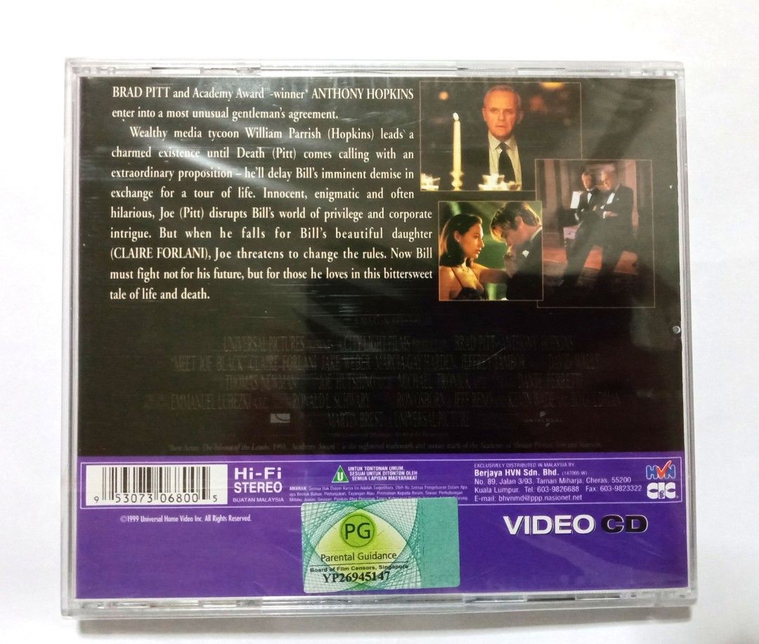 (VCD Movie) Resident-Evil (Seal NIB), Joan of Arc, Meet Joe Black ...