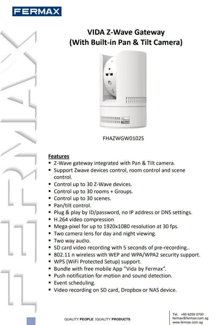 Vida Smart Home Gateway, TV & Home Appliances, TV & Entertainment ...