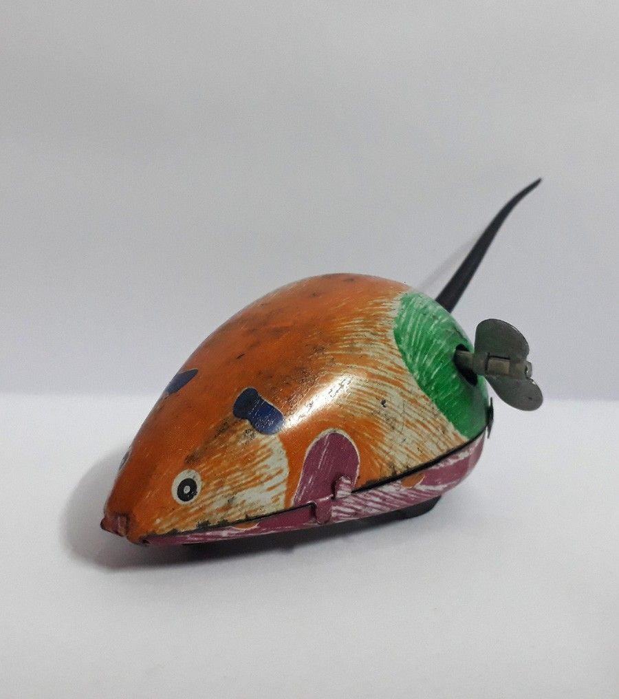 Vintage Mouse Windup Tin Toy, Hobbies & Toys, Toys & Games on Carousell