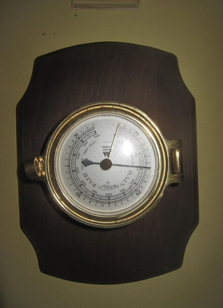 Vintage Precision Hamburg Barometer Germany 1960's, Hobbies & Toys ...