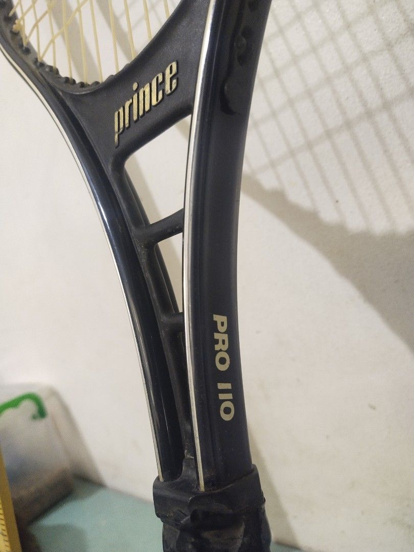 vintage "Prince Pro 110" Over-sized Tennis Racket/With original case on ...