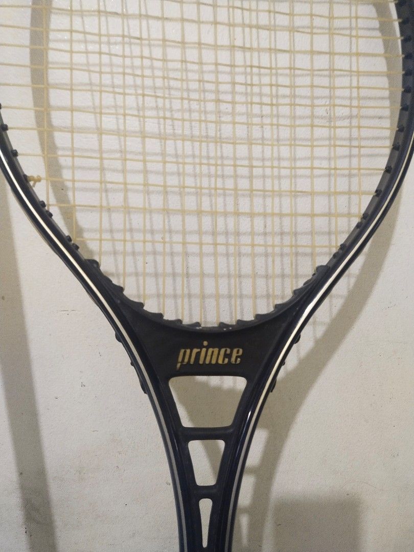vintage "Prince Pro 110" Over-sized Tennis Racket/With original case on ...