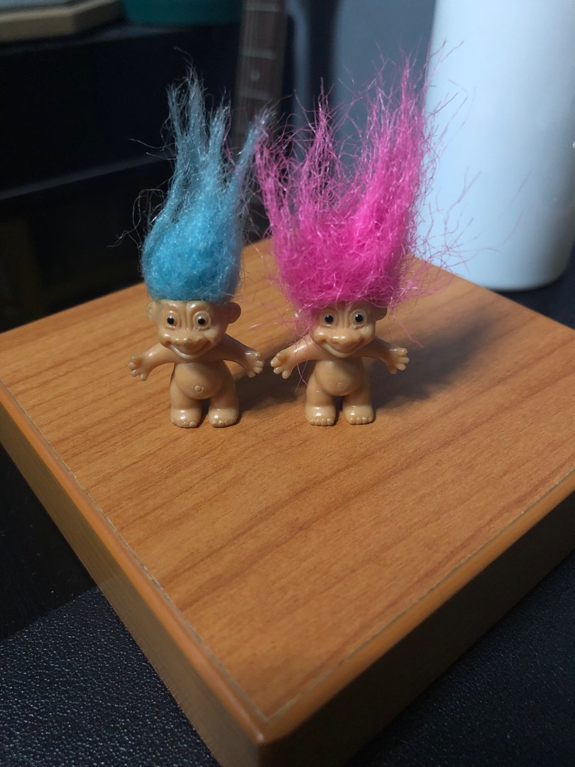 Vintage Trolls Russ Mini Figures, Hobbies & Toys, Toys & Games on Carousell