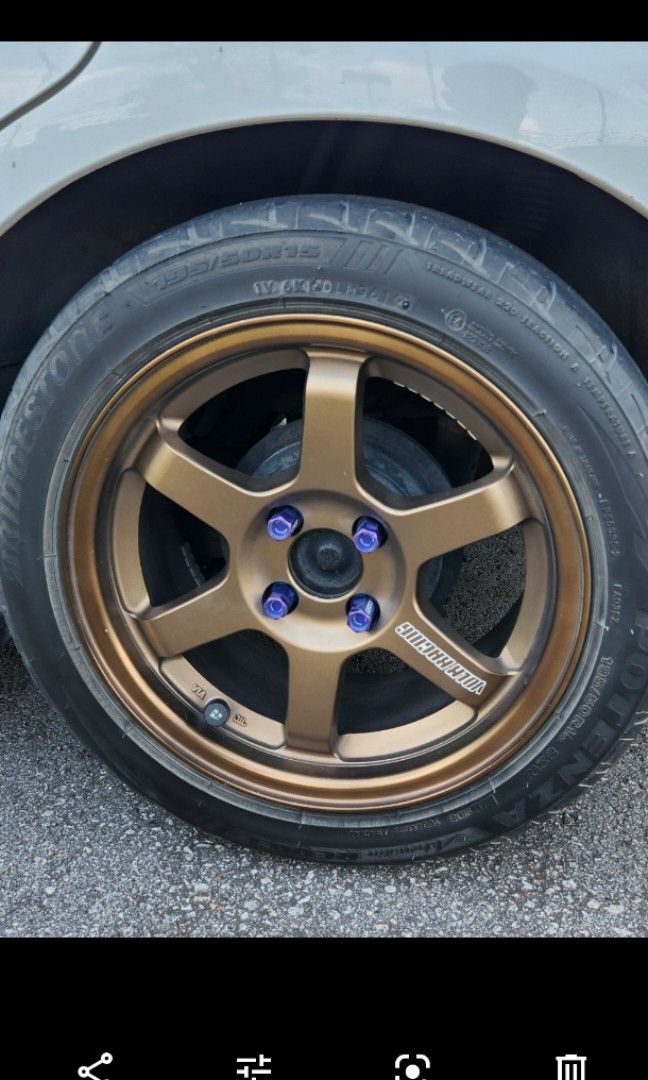 Volk racing te37 rep Able to swap any rims, Car Accessories, Tyres ...