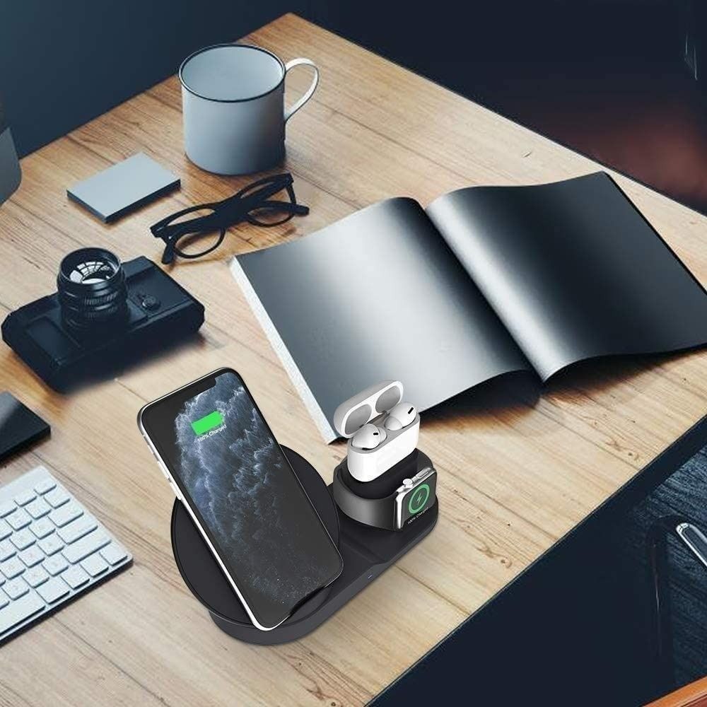 Wireless Charger for AirPods Pro,3 in 1 Wireless Charging Station ...