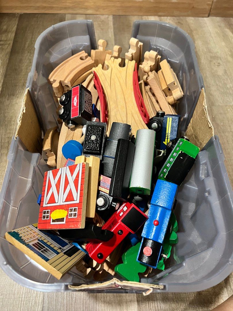 Wooden train set- Imagination Express, Hobbies & Toys, Toys & Games on ...