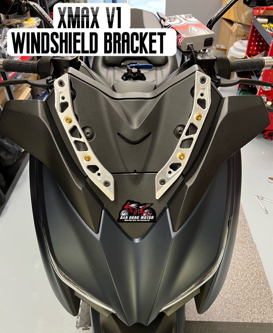 Xmax windshield bracket screw V1 V2 xmax 2023, Motorcycles, Motorcycle ...