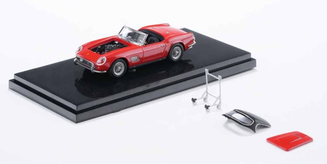 YM Model 1/64 Ferrari 250 GT SWB California Red / Mini GT Inno64 Tarmac ...