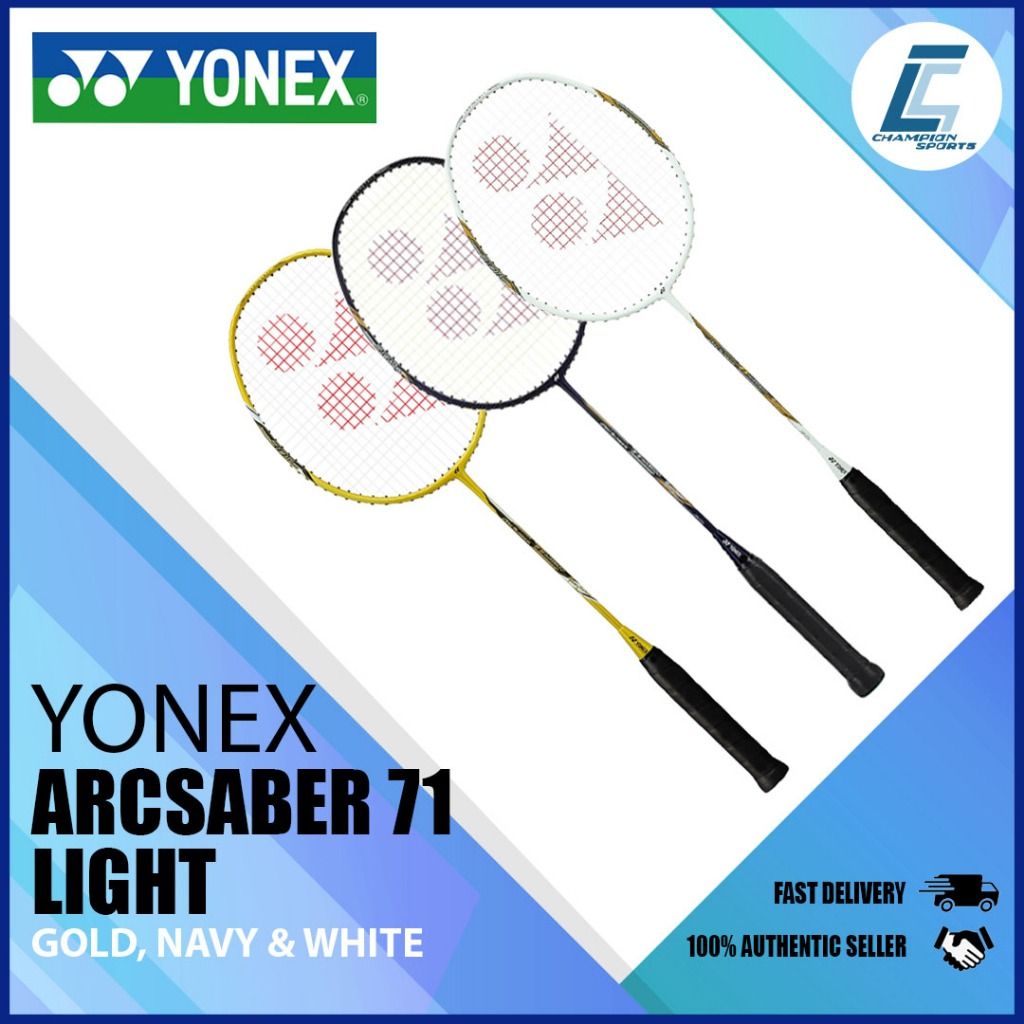 Yonex ArcSaber 71 Light Badminton Racket (ARC71LTGE) (Strung), Sports ...
