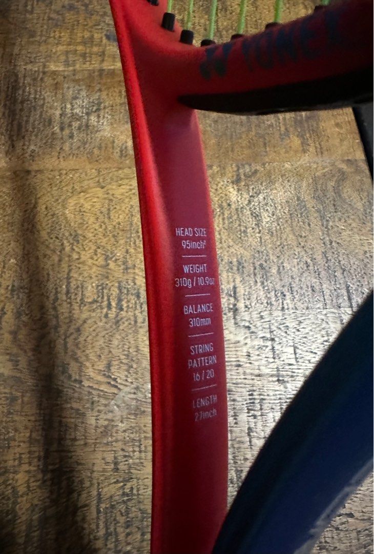 Yonex v core 95 grip size 2, Sports Equipment, Sports & Games, Racket ...