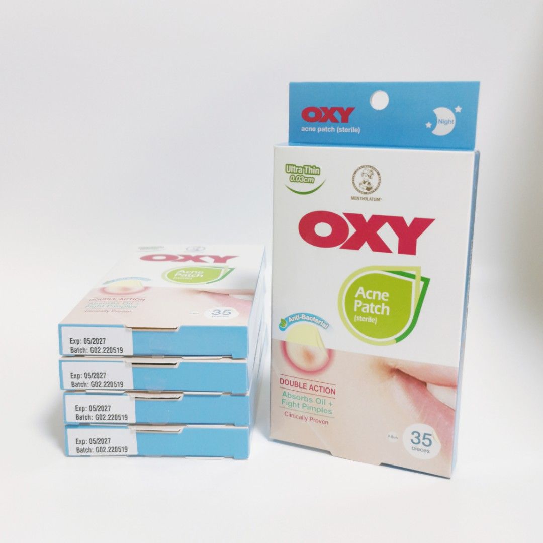 (0.8cm x 35pcs) 0.03cm Ultra Thin Oxy Acne Patch Anti-Bacterial Double ...