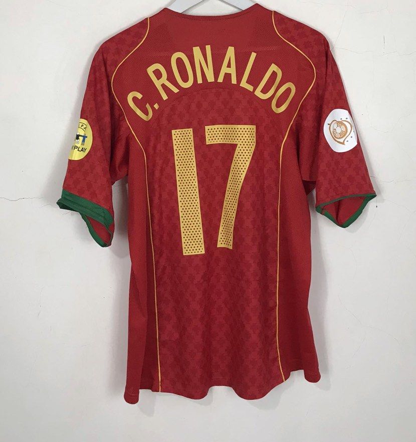 #17 Cristiano Ronaldo CR7 2004 Portugal Home soccer/football jersey/kit ...
