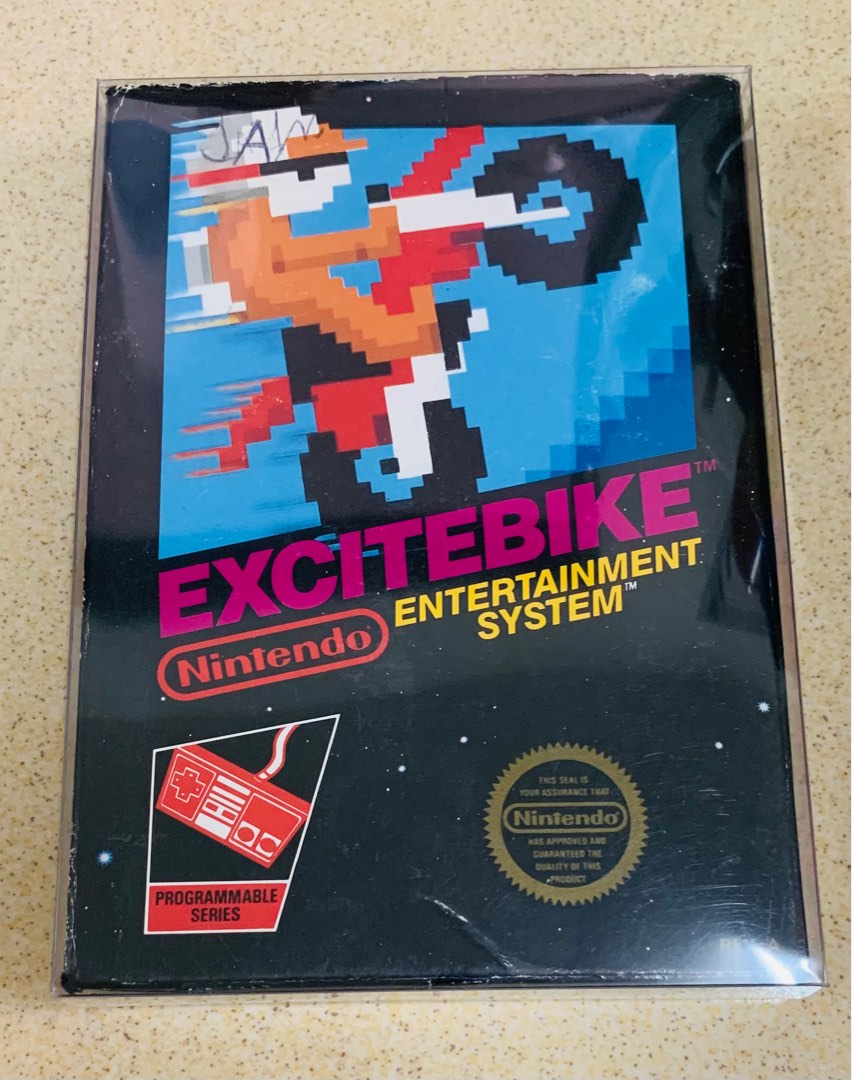 1984 Nintendo NES Excitebike [5 Screw] (black box), Video Gaming, Video ...