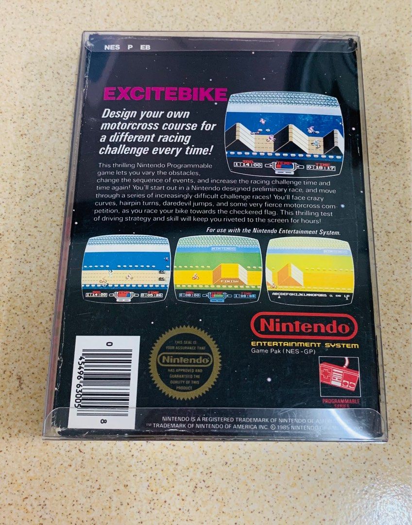 1984 Nintendo NES Excitebike [5 Screw] (black box), Video Gaming, Video ...