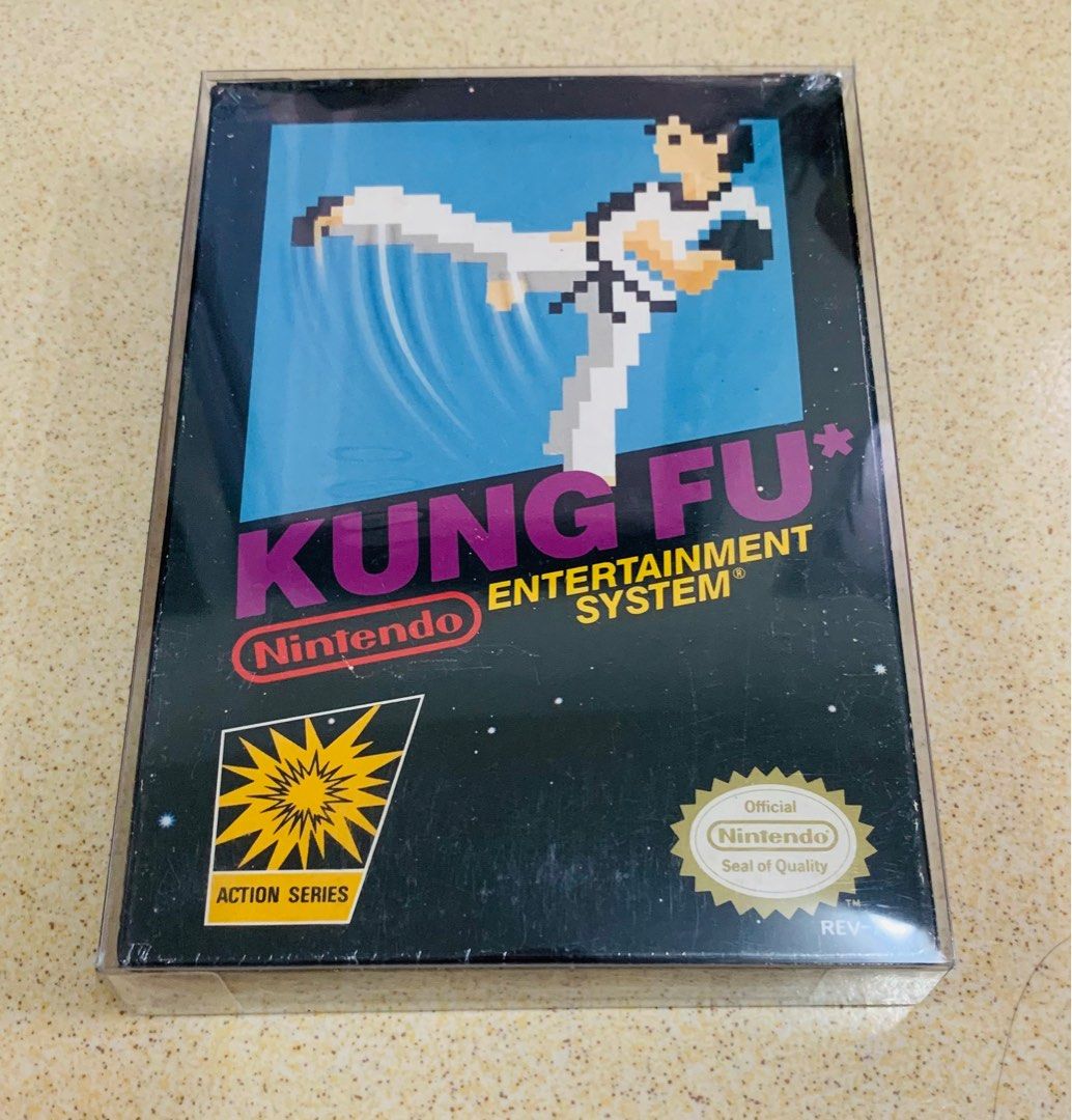 1985 Nintendo NES kung fu (black box), Video Gaming, Video Games ...