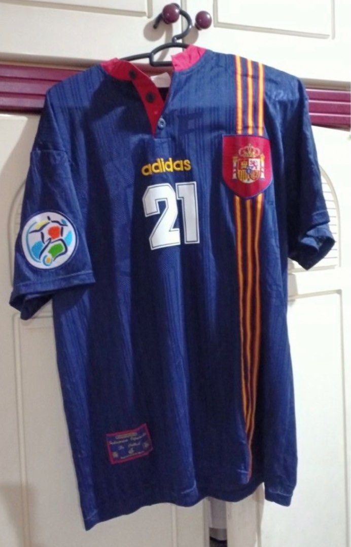 #21 Luis Enrique 1996 Spain Third soccer/football jersey/kit rare/retro ...