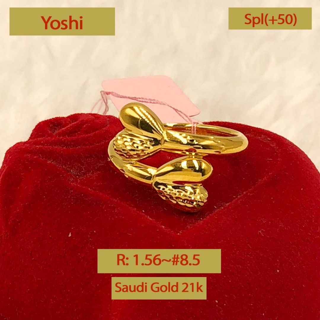 21k Saudi Gold Ring Yoshi on Carousell