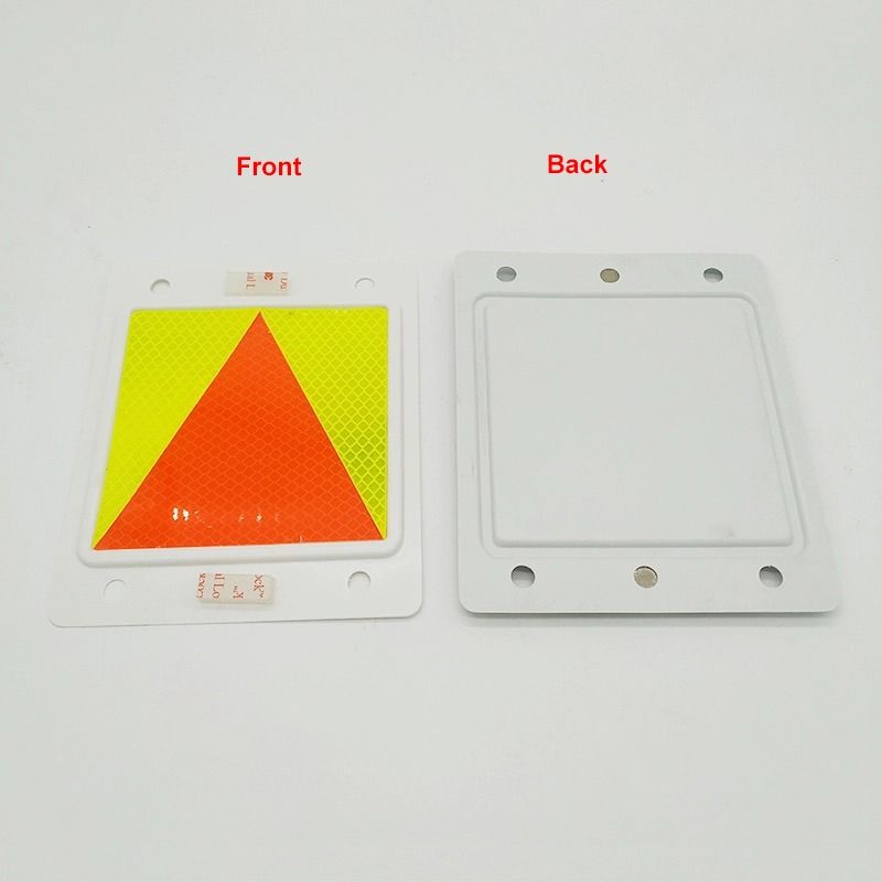 (2 Pcs) P Plate Driving Probation Plate Reflective Sheet with Mounting ...