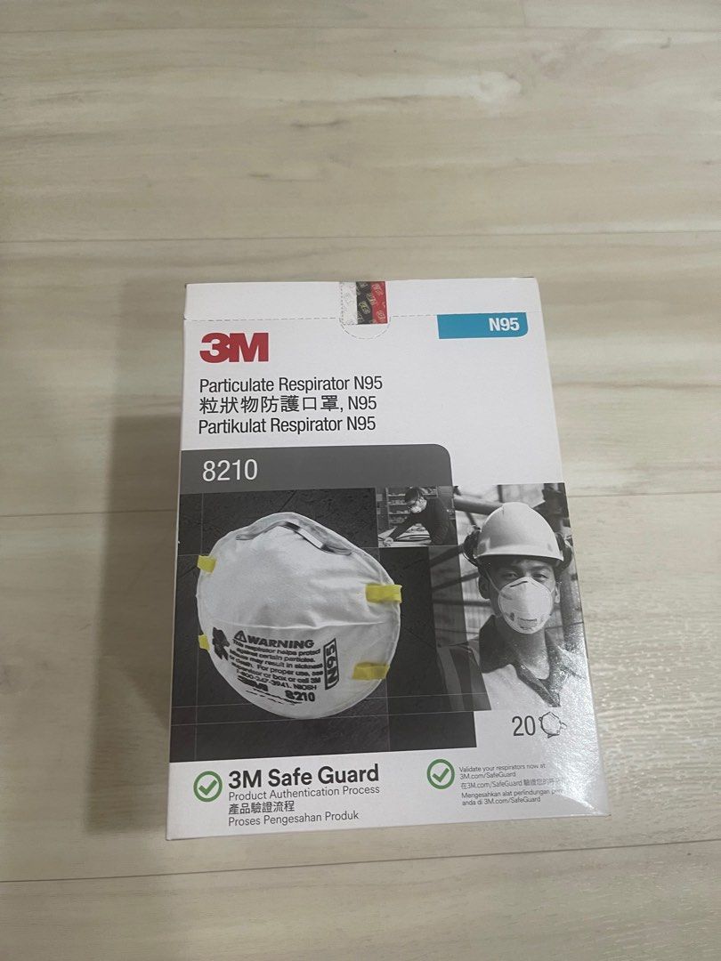 3M N95 Mask Particulate Respirator N95, Health & Nutrition, Face Masks ...