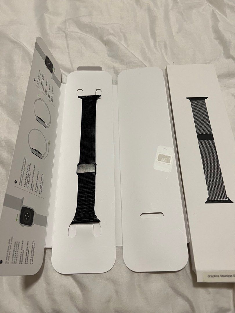 45mm Graphite Stainless Steel Milanese Loop Apple Watch, Mobile Phones ...