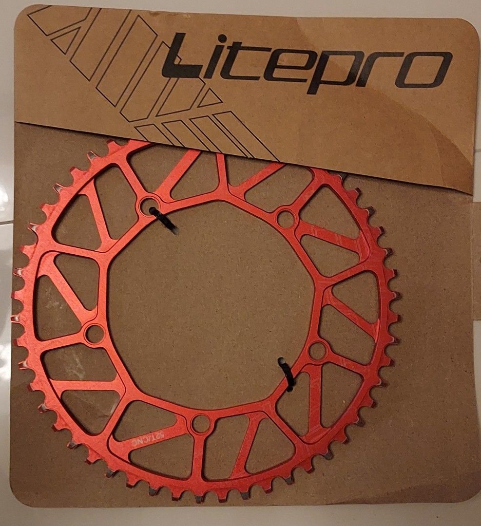 52T Litepro crank ring for sales, Sports Equipment, Bicycles & Parts ...