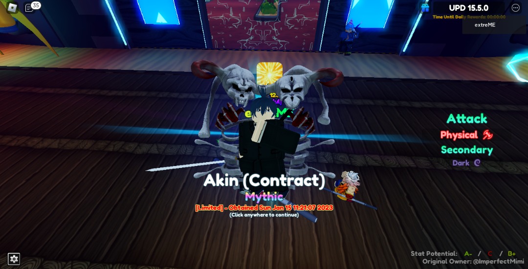 $5 SGD Akin (Contract) | Anime Adventures | Roblox, Video Gaming ...