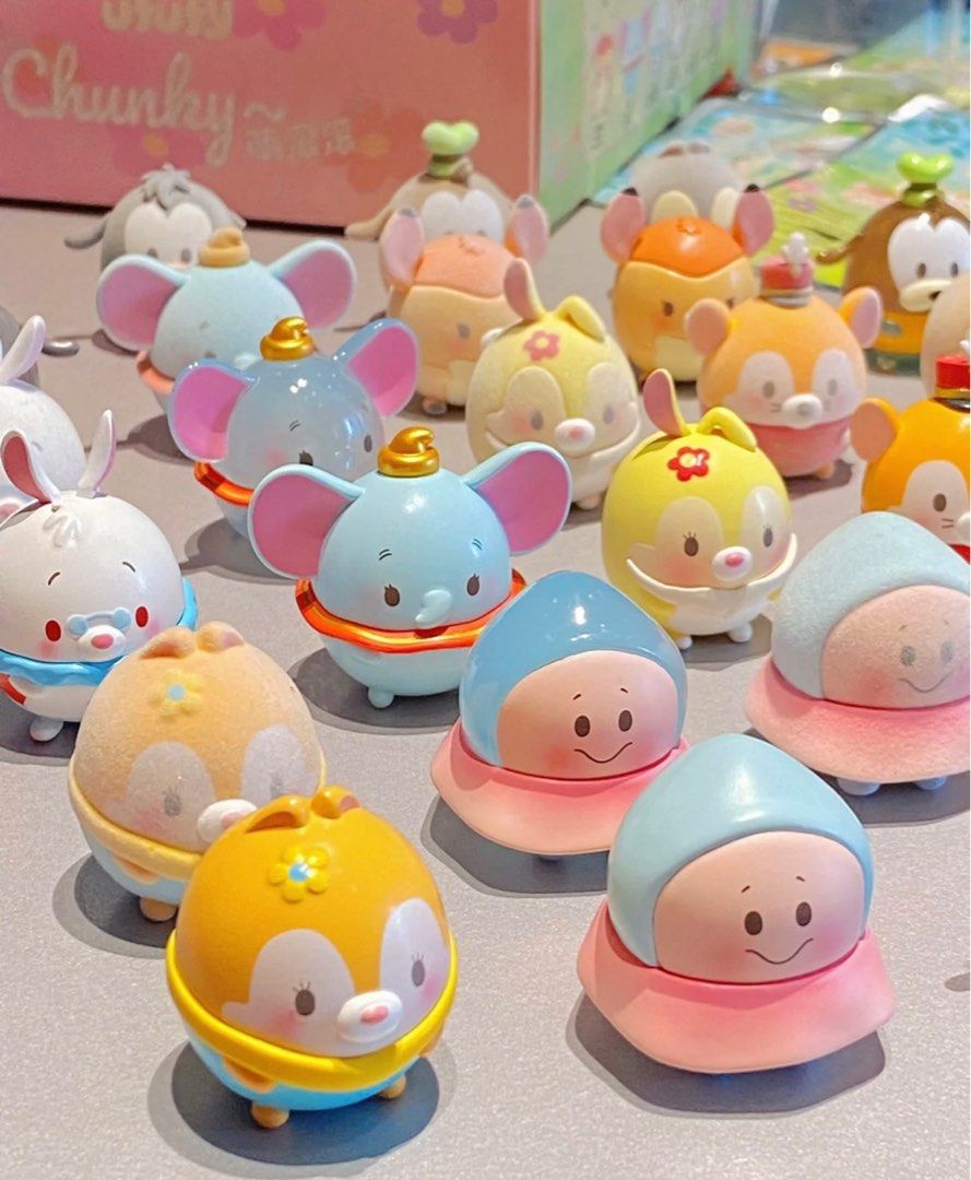 全新 正版 迪士尼 ufufy 盲盒 生蠔bb 白兔先生 chip dale 大鼻鋼牙 dumbo 小飛象 thumper miss ...