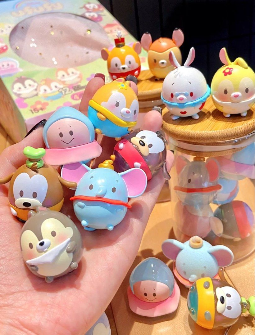 全新 正版 迪士尼 ufufy 盲盒 生蠔bb 白兔先生 chip dale 大鼻鋼牙 dumbo 小飛象 thumper miss ...