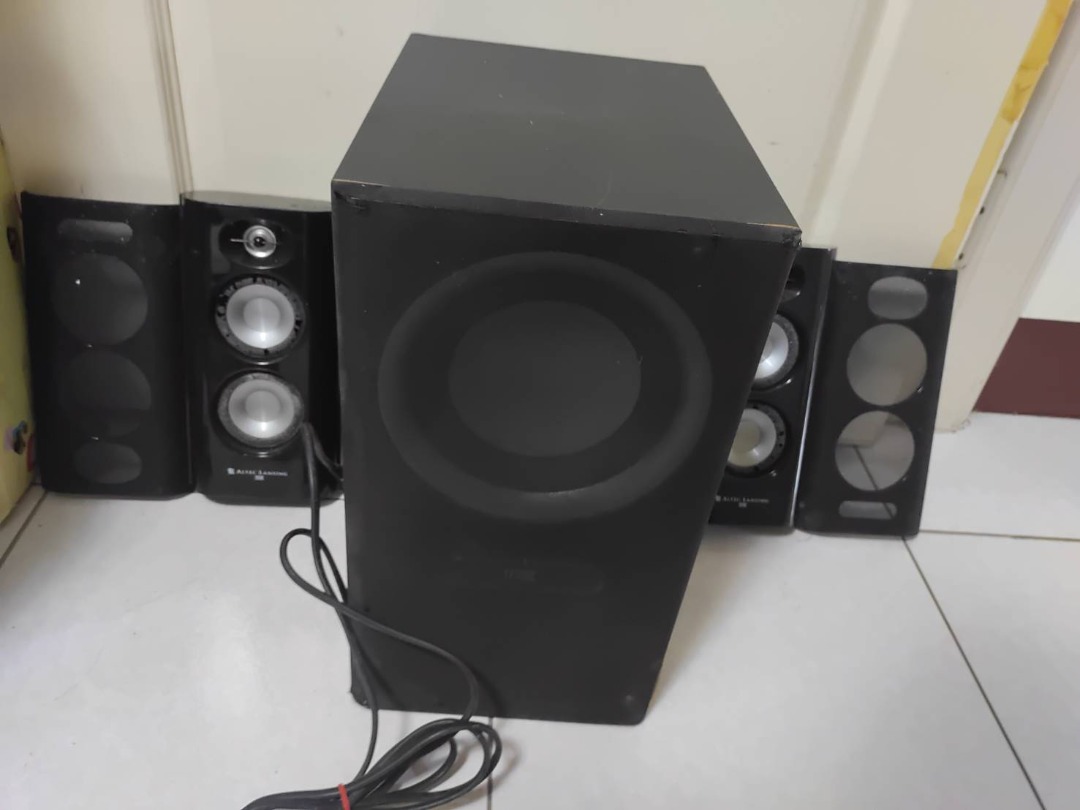 網拍唯一 雅致品味夢幻逸品 美國奧特藍星ALTEC LANSING MX5021 THX認證喇叭 零件維修備料品 小臥, 電腦及科技產品, 電腦周邊產品, 其他電腦及電子周邊產品在旋轉拍賣