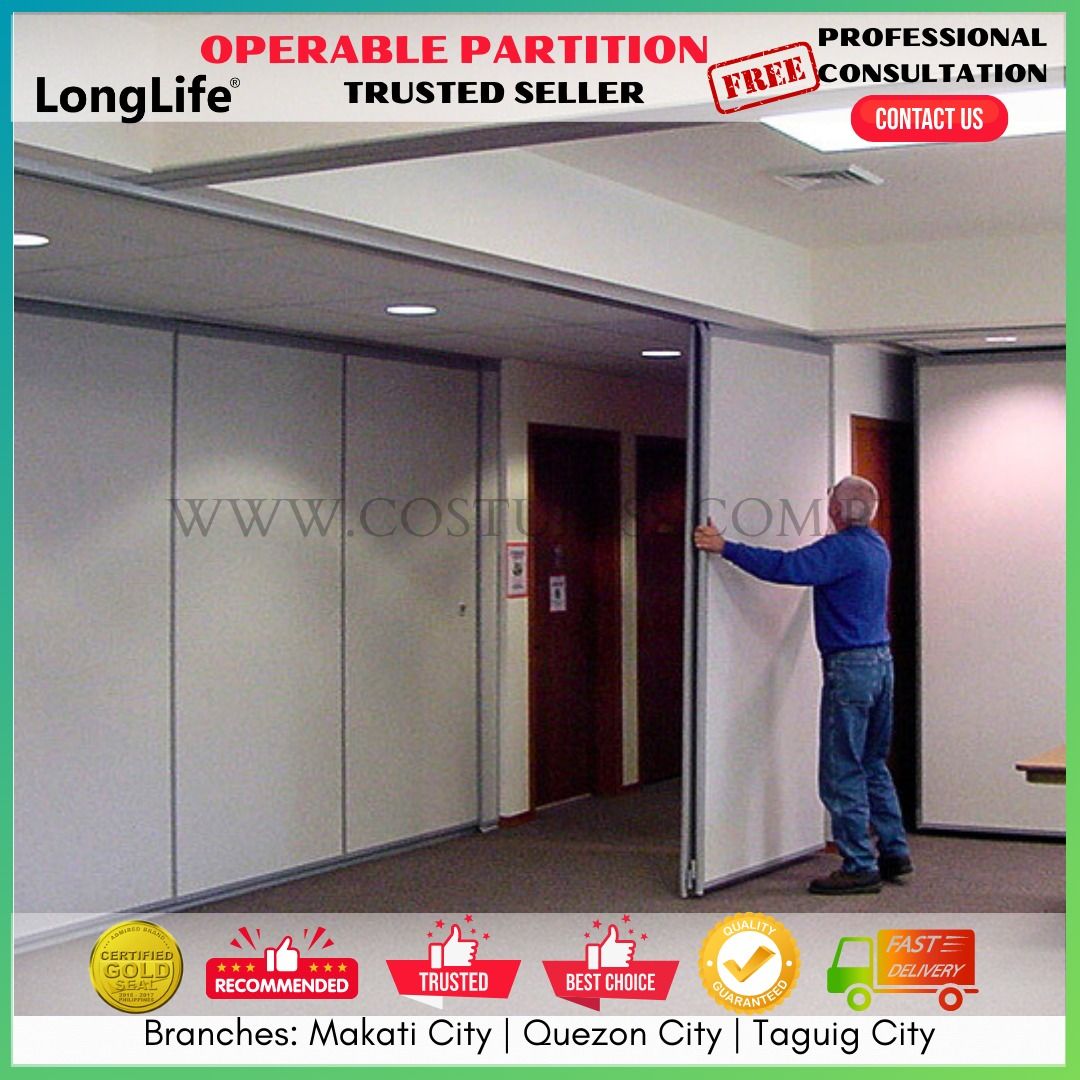 🚪🌟 OPERABLE PARTITION SALE! 🎵 Acoustic Partitions, Accordion Door, Office Furniture, PVC ...