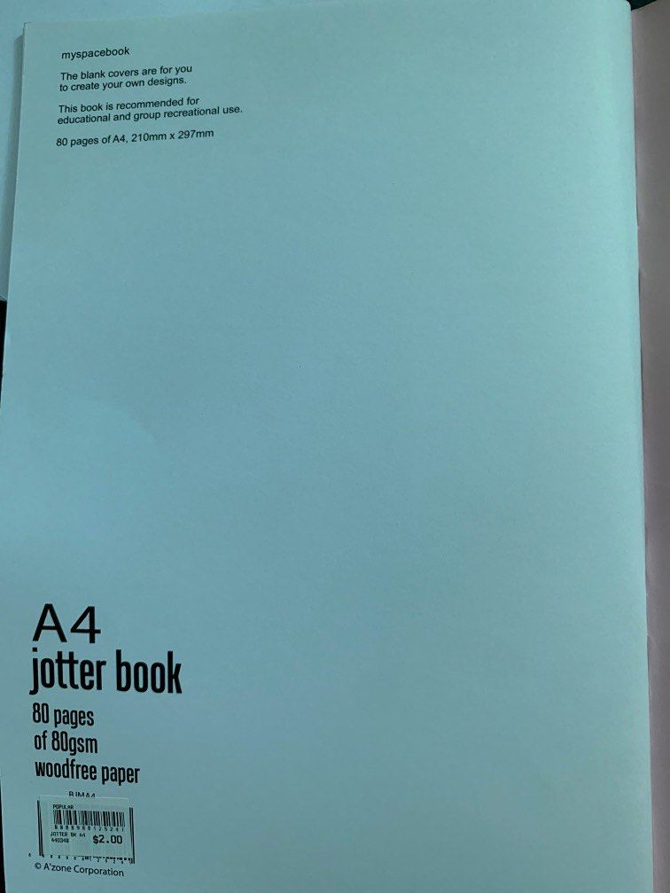 A4 Jotter Book, Hobbies & Toys, Stationery & Craft, Stationery & School ...