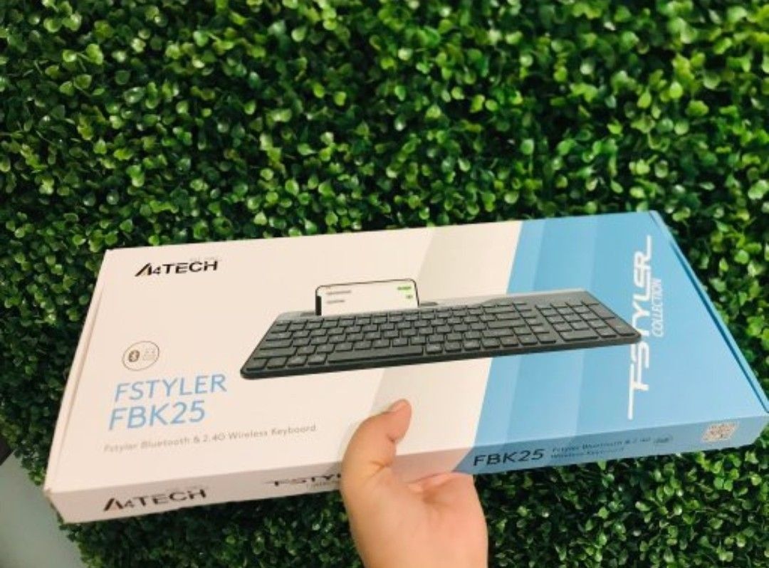A4Tech FBK25 Fstyler Bluetooth & 2.4G Wireless Keyboard Black, Computers & Tech, Parts ...
